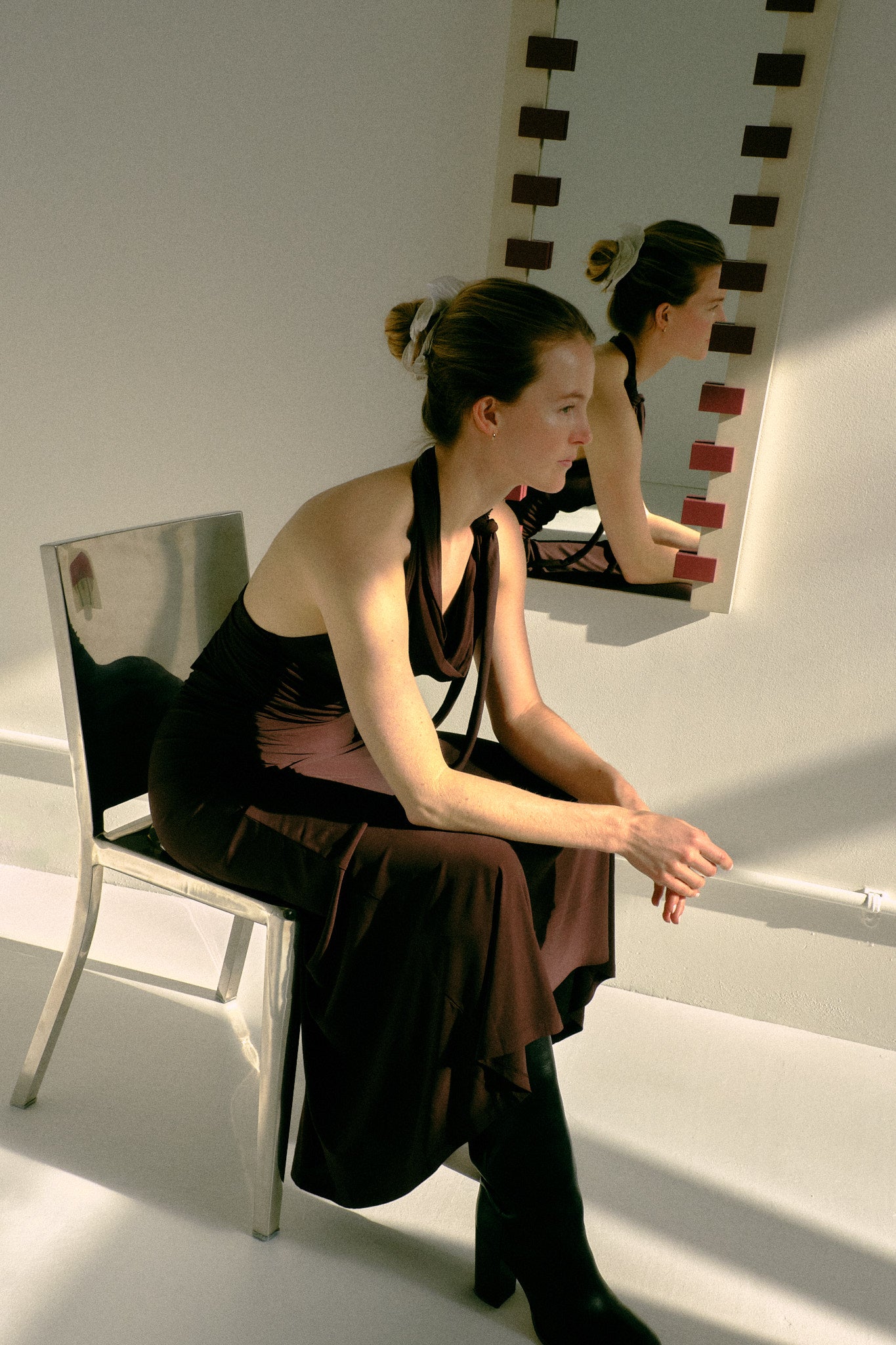 Zip - Pearl & Cranberry – ready to hang